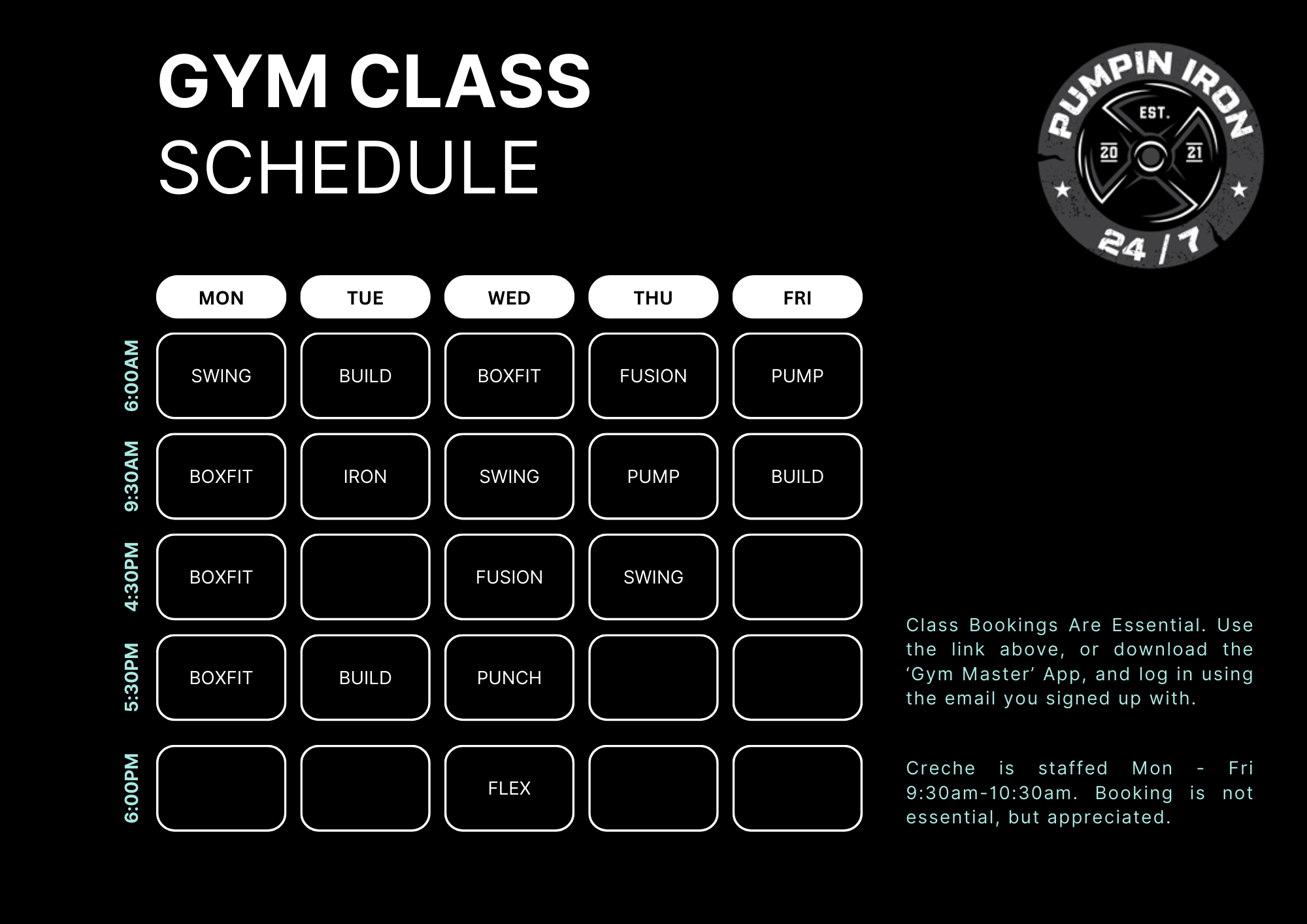 Classes – Pumpin' Iron Gym & Supplement Store | Nowra Gym | Online ...